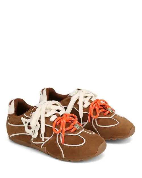 NAKED WOLFE Adored Sneakers - Tan/white