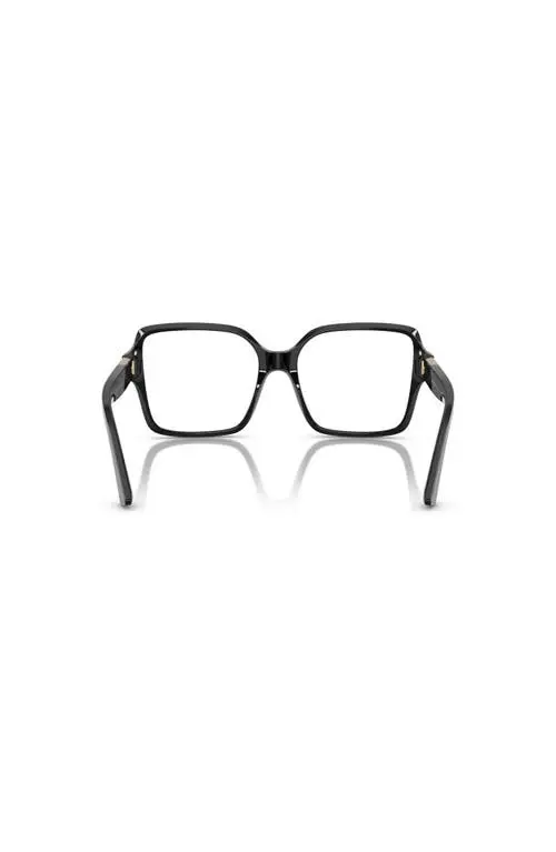 JIMMY CHOO Square Frame Acetate Eyeglasses - Black