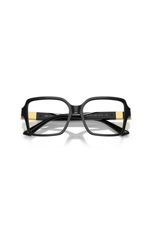 JIMMY CHOO Square Frame Acetate Eyeglasses - Black