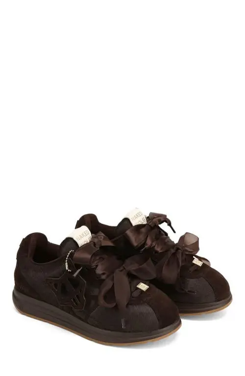 NAKED WOLFE Sneakers With Ribbon Detailing - Brown