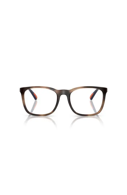 Polo Ralph Lauren 52mm Rectangle Optical Glasses - Tortoise