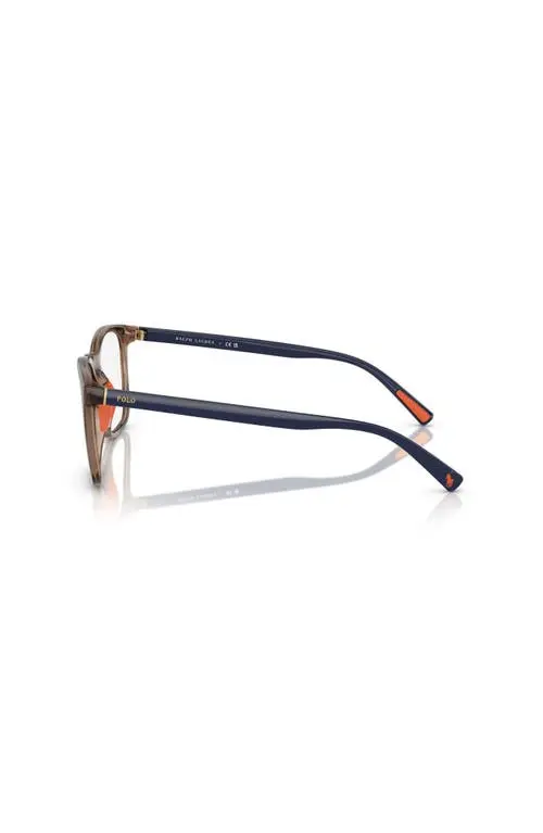 Polo Ralph Lauren 52mm Rectangle Optical Glasses - Tortoise