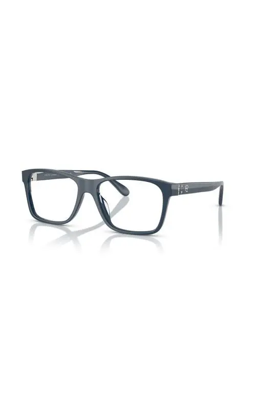 Ralph Lauren 56mm Rectangle Optical Glasses - Blue