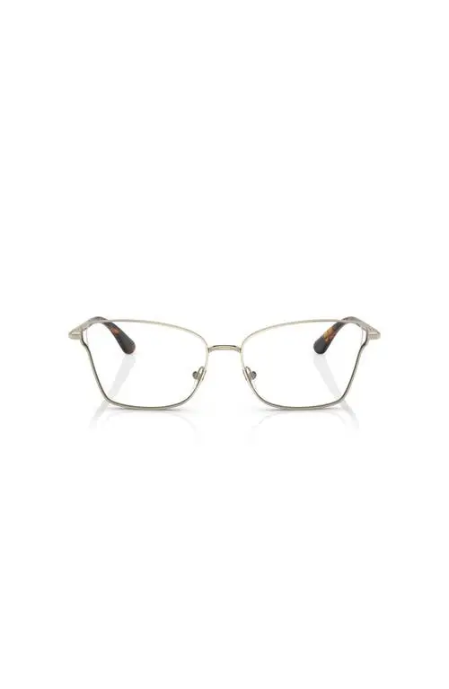 Michael Kors 53mm Rectangle Optical Glasses - Gold