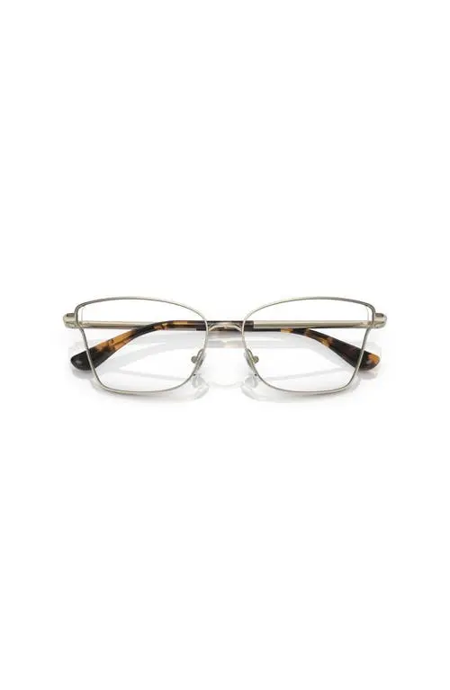 Michael Kors 53mm Rectangle Optical Glasses - Gold