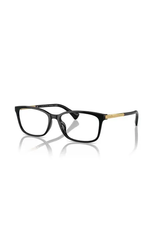 Ralph Lauren 53mm Rectangle Optical Glasses - Black