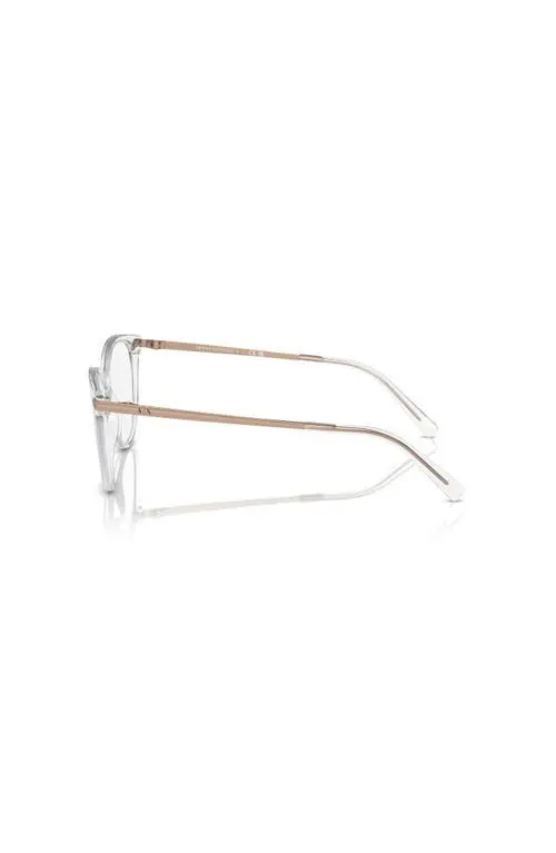 Armani Exchange 53mm Cat Eye Optical Glasses - Transparent
