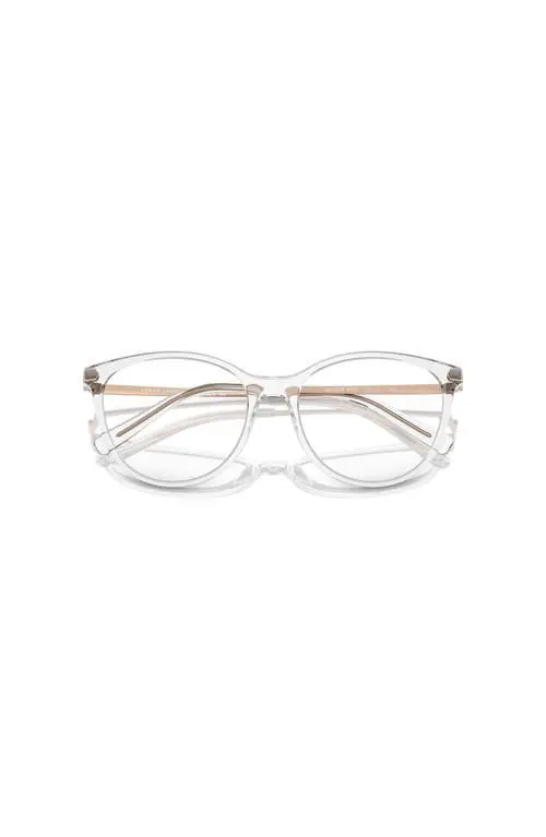 Armani Exchange 53mm Cat Eye Optical Glasses - Transparent