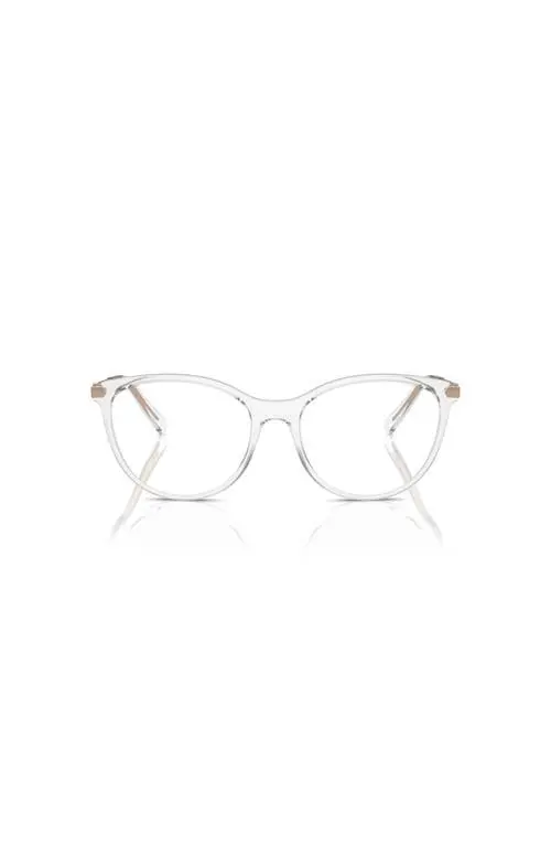Armani Exchange Cat Eye Full Rim Eyeglasses - Transparent