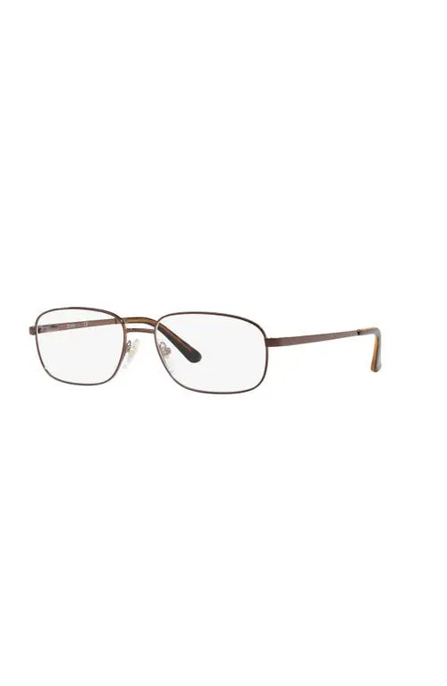 SFEROFLEX Rectangle Full Rim Metal Eyeglasses - Brown