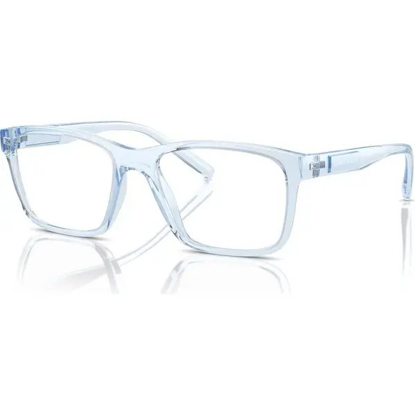 Armani Exchange Rectangle Full Rim Eyeglasses - Blue