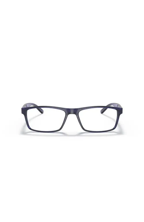 SFEROFLEX 56mm Rectangle Full Rim Eyeglasses - Blue