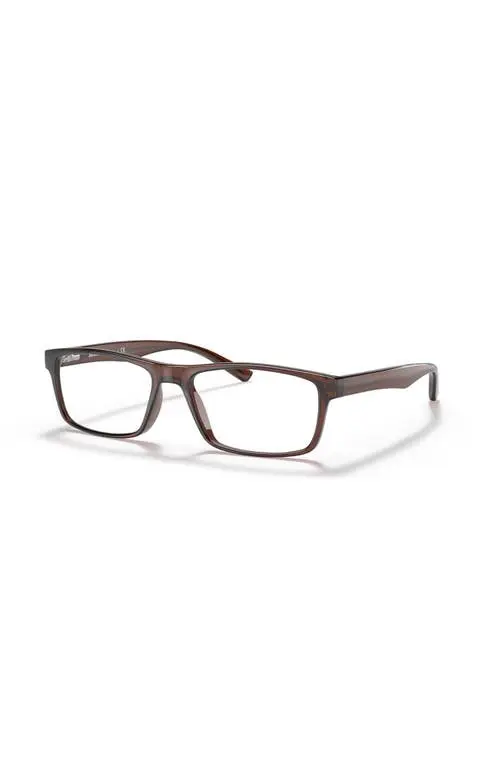 SFEROFLEX 56mm Rectangle Full Rim Eyeglasses - Brown
