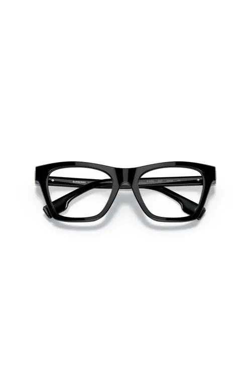 Burberry 52mm Square Optical Glasses - Black