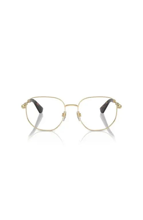 Burberry 55mm Square Optical Glasses - Gold