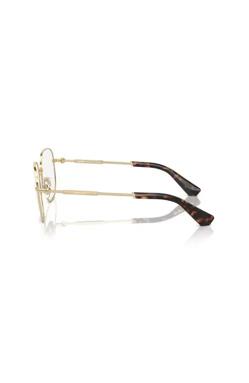 Burberry 55mm Square Optical Glasses - Gold