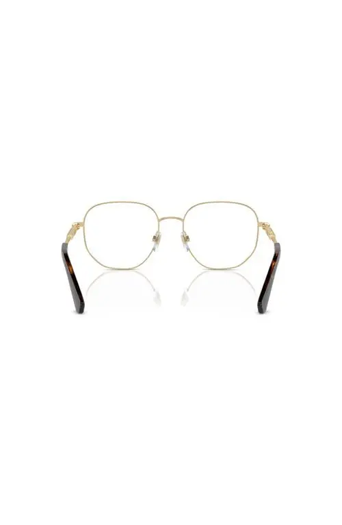 Burberry 55mm Square Optical Glasses - Gold