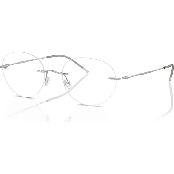 Giorgio Armani 50mm Phantos Optical Glasses - Silver