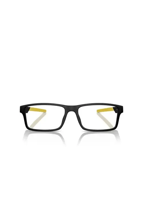 SCUDERIA FERRARI 57mm Rectangle Optical Glasses - Black