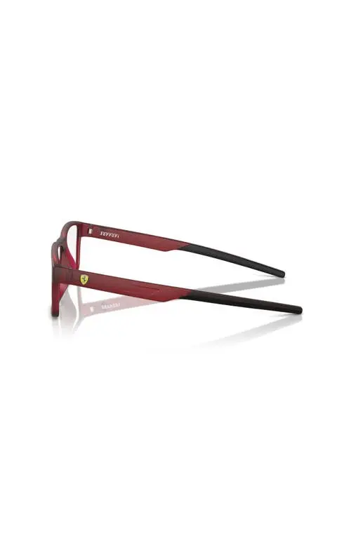 SCUDERIA FERRARI Rectangle Optical Glasses - Red
