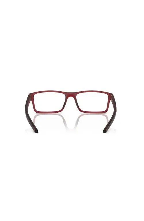 SCUDERIA FERRARI Rectangle Optical Glasses - Red