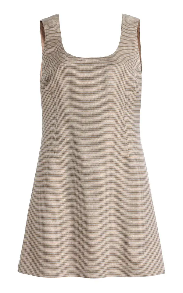 KALLMEYER Eloise Micro-plaid Mini Dress
