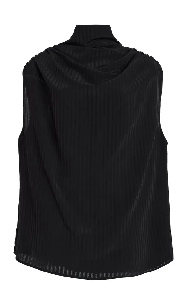 KALLMEYER Penny Cowl-neck Top - Black
