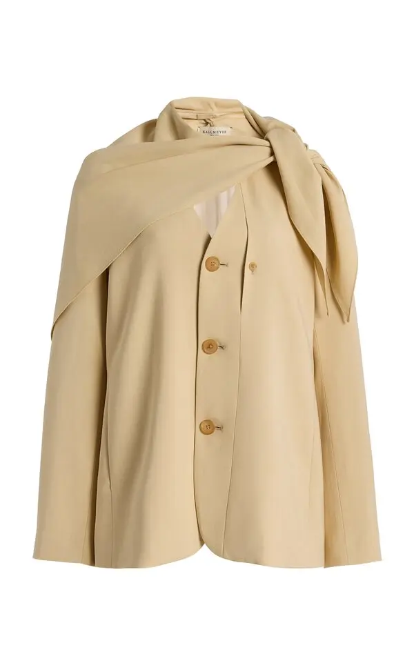 KALLMEYER Jamie Cady Scarf Blazer - Neutral