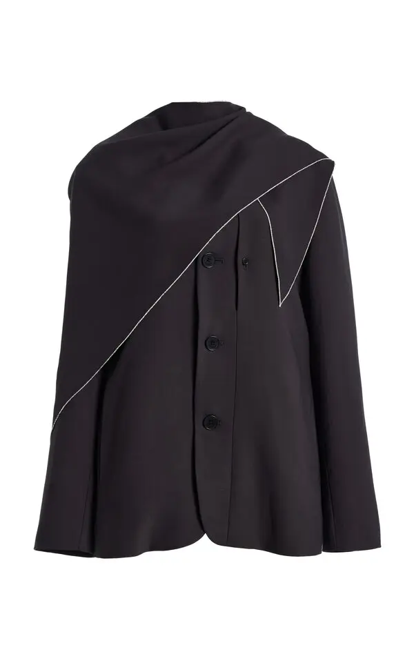 KALLMEYER Scarf Blazer - Black