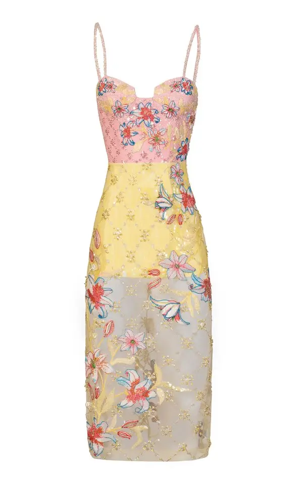LA FUORI Lily Embroidered Dress - Multi