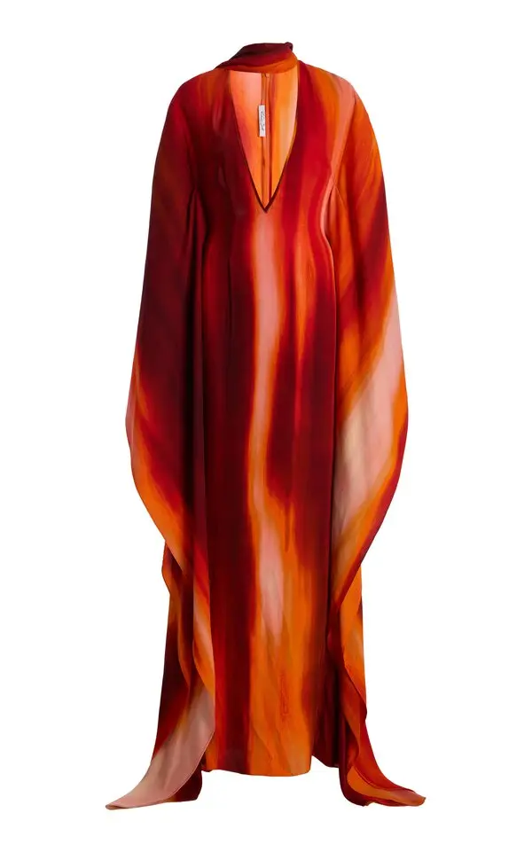 LAQUAN SMITH Scarf-detailed Gown