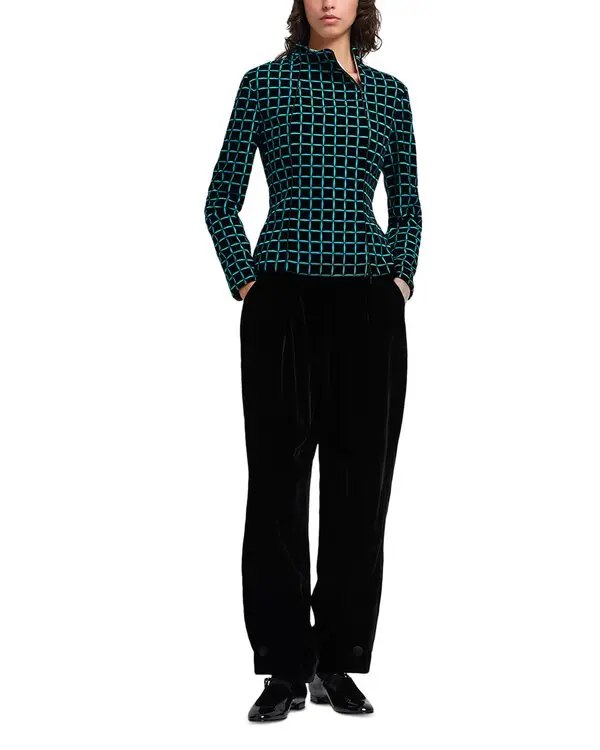 Emporio Armani Embroidered Velvet Jacket