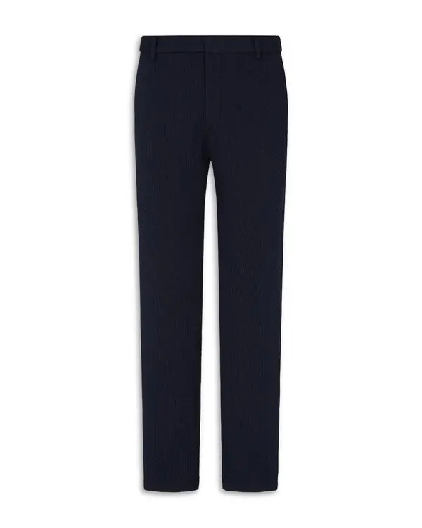 Emporio Armani Regular Fit Double Jersey Jacquard Trousers