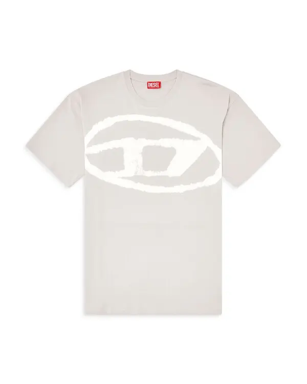 DIESEL® T-boxt-bleach Cotton Tee - Ash/grey
