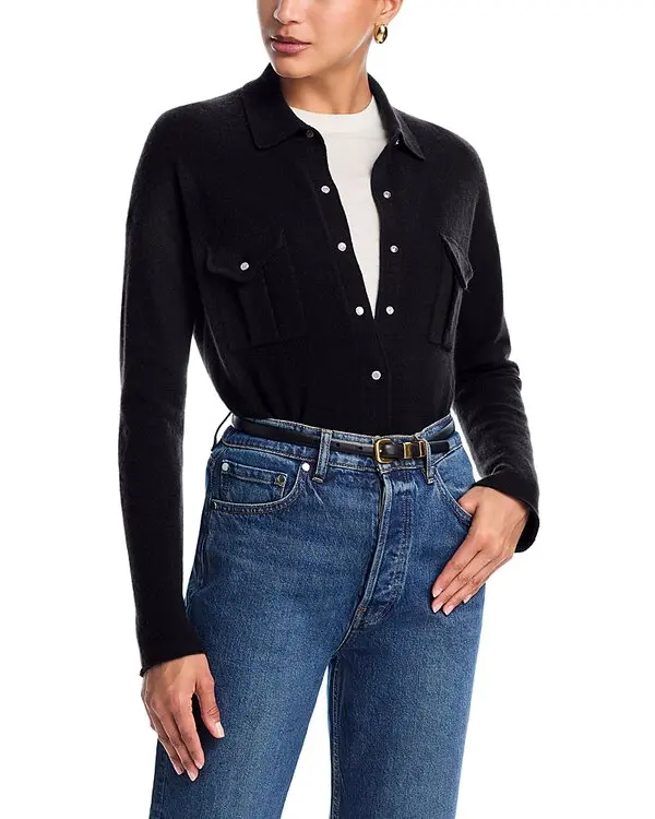 Bloomingdale'S Cashmere Polo Sweater