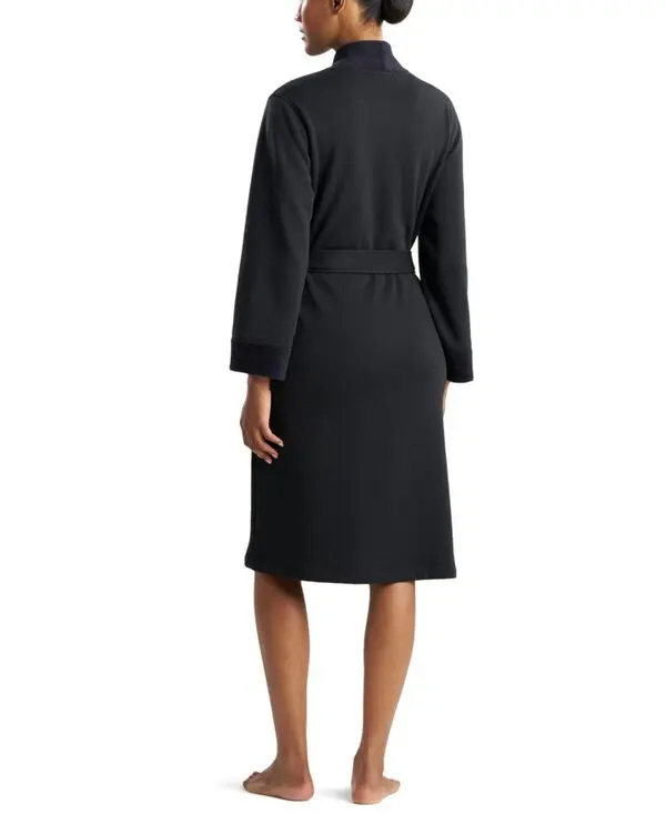 Natori Nova Cozy Brushed Knit Dream Robe - Black