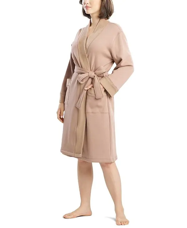 Natori Nova Cozy Brushed Knit Dream Robe - Latte