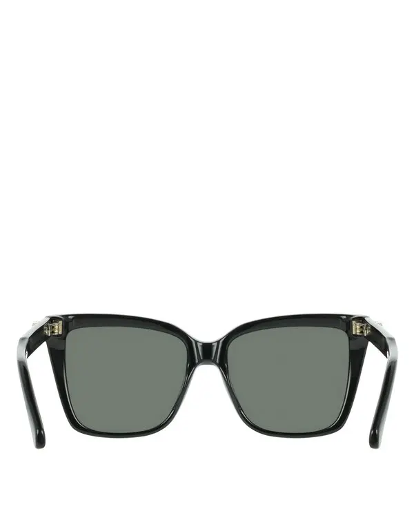 FERRAGAMO Solid Square Sunglasses - Black