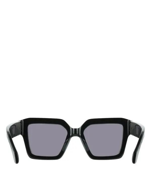 FERRAGAMO Solid Square Sunglasses - Black