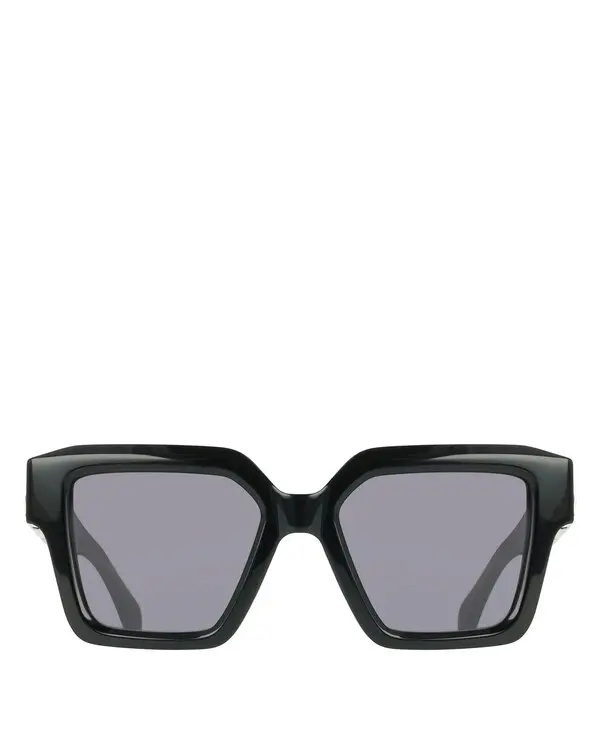 FERRAGAMO Solid Square Sunglasses - Black