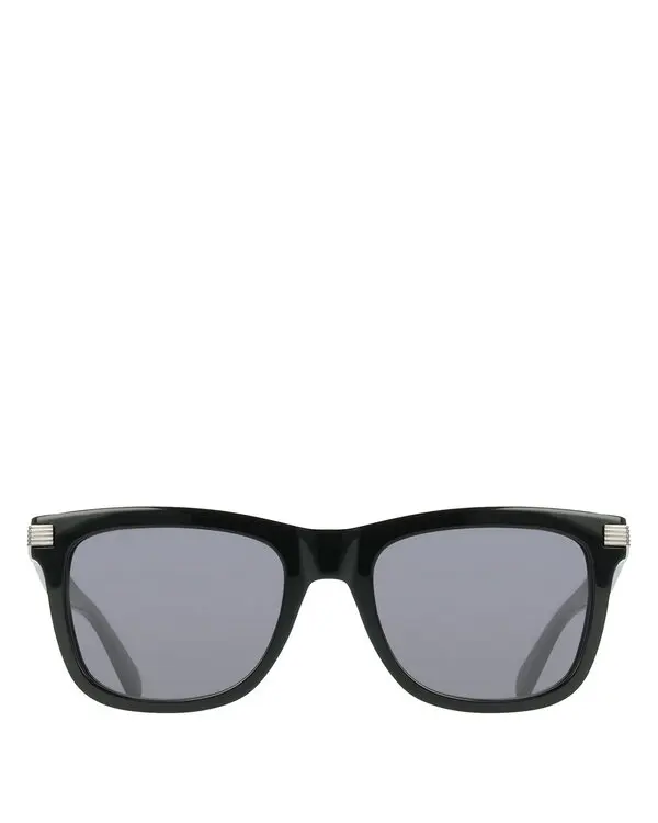 FERRAGAMO Solid Square Sunglasses - Black