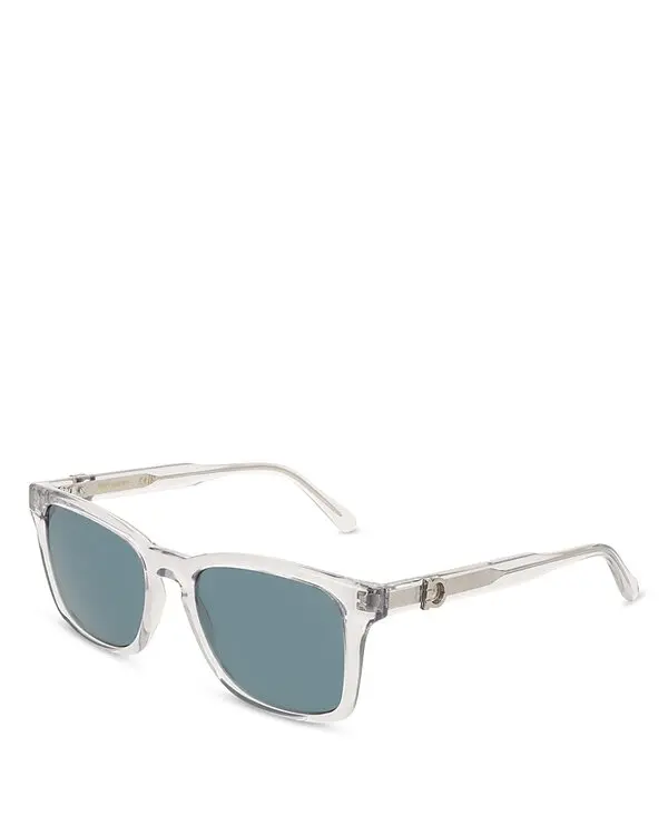 FERRAGAMO Solid Rectangular Sunglasses - Transparent