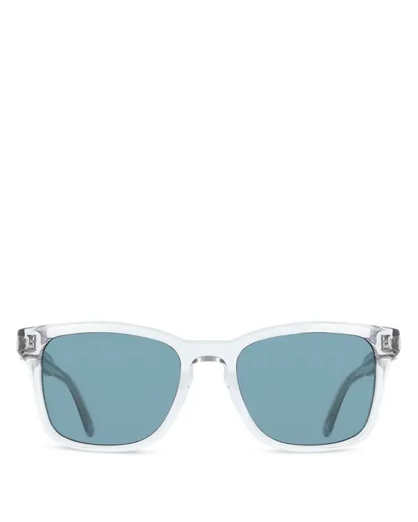 FERRAGAMO Solid Rectangular Sunglasses - Transparent