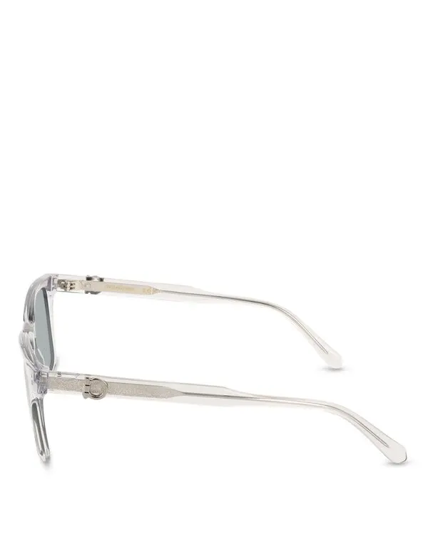 FERRAGAMO Solid Rectangular Sunglasses - Transparent