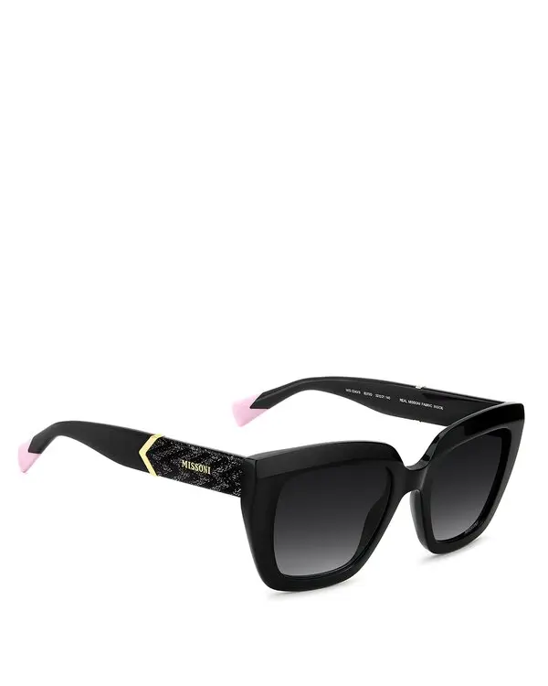 Missoni Gradient Square Sunglasses - Black