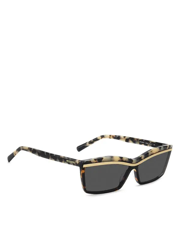 Missoni Solid Rectangular Sunglasses