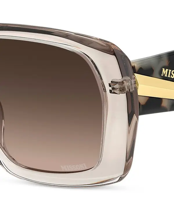 Missoni Gradient Rectangular Sunglasses - Champagne