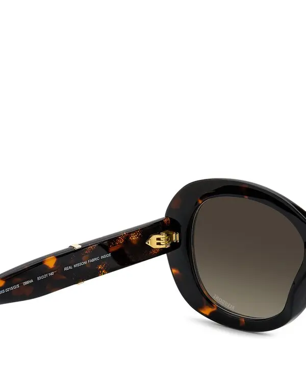Missoni Gradient Oval Sunglasses