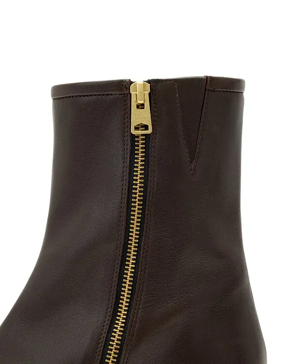 ALLSAINTS Avril Leather Boots - Brown