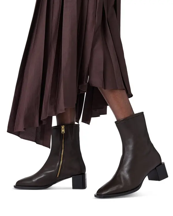 ALLSAINTS Avril Leather Boots - Brown